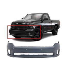Buy Front Bumper Cover for RAM 1500 2014-2020 Primed 68239435AA ...
