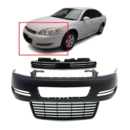 Front Bumper Cover & Grille Kit For Chevrolet Impala 2006...