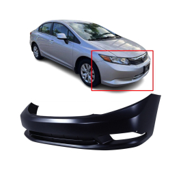 Front Bumper Cover for Honda Civic 2012-2012 - Perfect Fit & Fast Delivery!