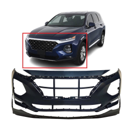 Front Bumper Cover Kit for Hyundai Santa Fe 2019-2020 Perfect Fit!