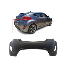Rear Bumper Cover for Hyundai Veloster 2012-2017 - Perfect Fit & Fast ...