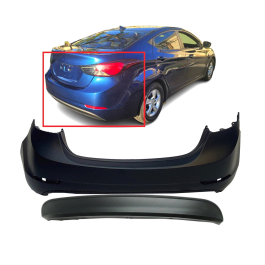 Rear Bumper Cover Kit for Hyundai Elantra 2014-2016 Perfect Fit & Fast ...