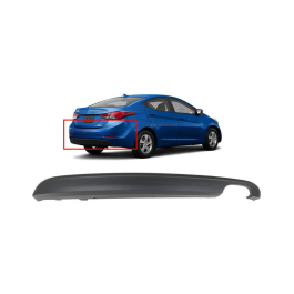Buy Rear Bumper Cover for Hyundai Elantra 2014-2016 Textured 86612 ...