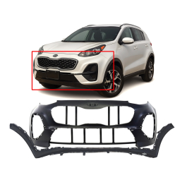 Front Bumper Cover Kit for Kia Sportage 2020-2022 Perfect Fit & Fast ...