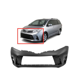 Front Bumper Cover for Toyota Sienna 2018-2020 - Perfect Fit & Fast ...