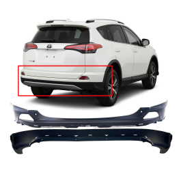 Rear Bumper Cover Kit for Toyota RAV4 2016-2018 Perfect Fit & Fast ...