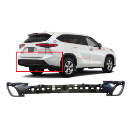 Buy Rear Bumper Cover for Toyota Highlander 2020-2023 Textured ...