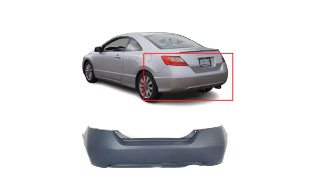 2009 honda civic rear bumper store